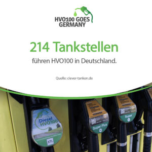 214 Tankstellen mit HVO100 in Deutschland | HVO100 goes Germany