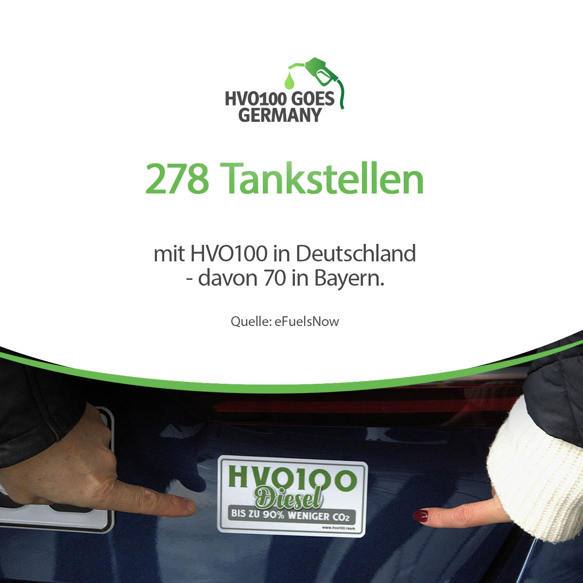 278 Tankstellen mit HVO100 in Deutschland | HVO100 goes Germany